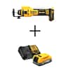 DEWALT XR 20-Volt Lithium-Ion Cordless Rotary Drywall Cut-Out Tool with ...