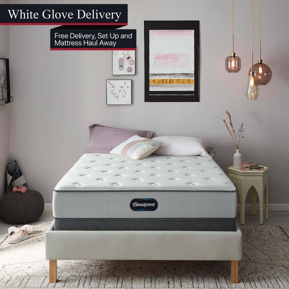 Beautyrest BR800 Queen Medium Innerspring 12 in. Tight Top Mattress Set ...