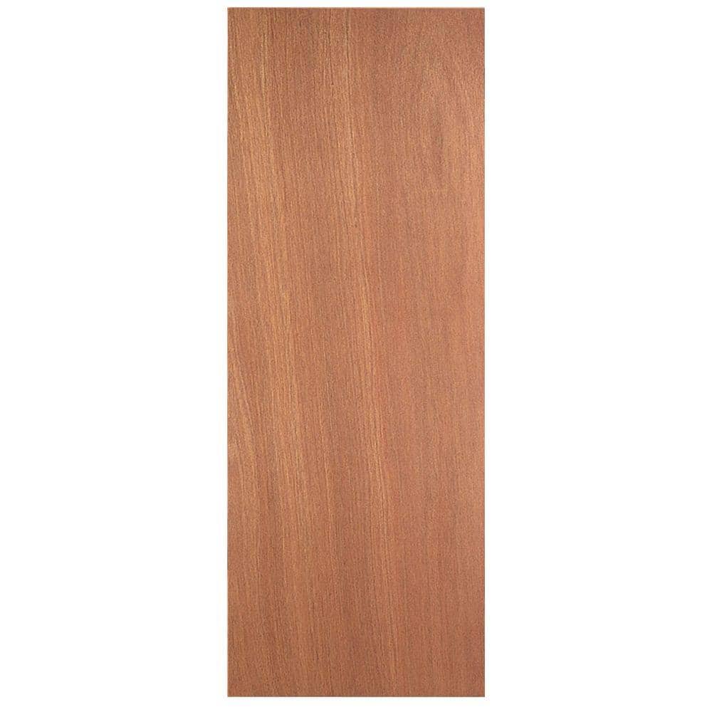 Masonite 36 in. x 80 in. Smooth Flush Hardwood Solid Core Unfinished ...