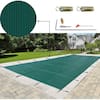 VEVOR 16 ft. x 30 ft. Rectangle In-Ground Safety Pool Cover Child Solid ...