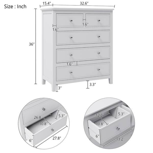 Chest of drawers size store