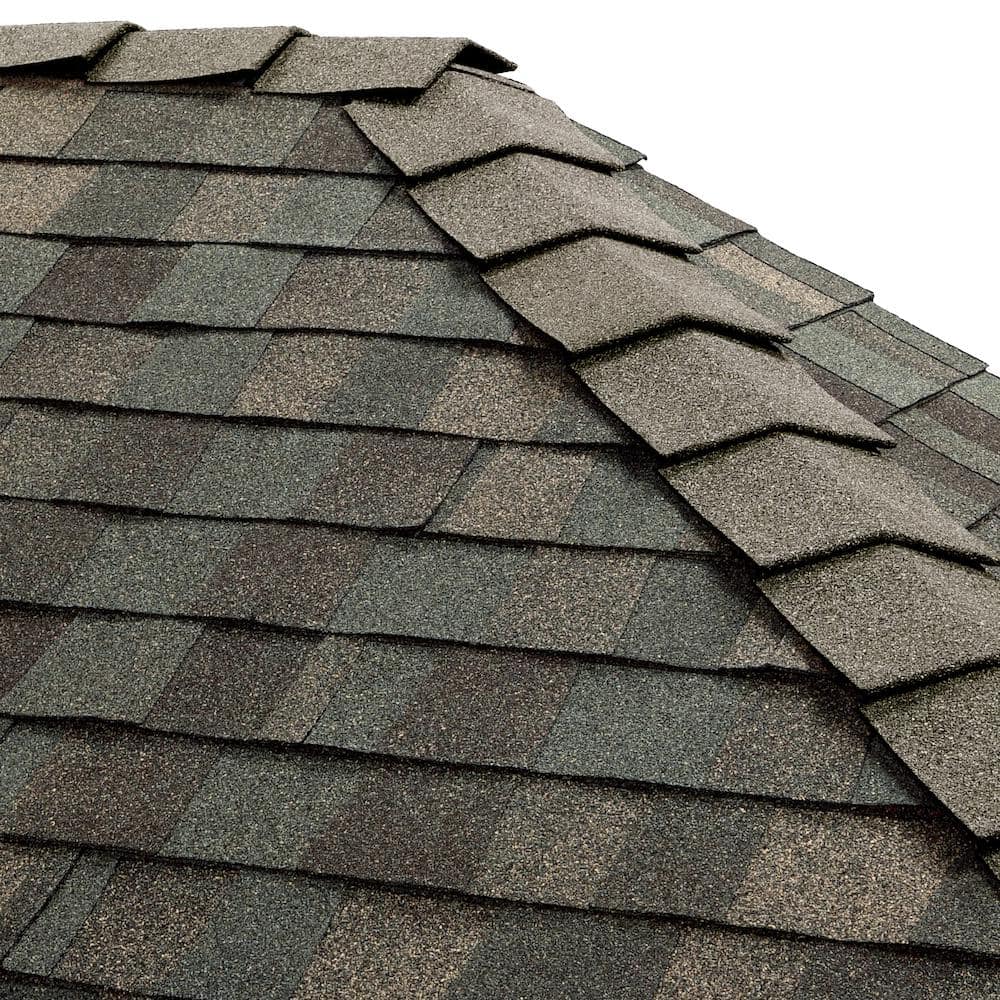 GAF TimberCrest 10 in. width Cedar Falls Bullnose Hip and Ridge Cap ...