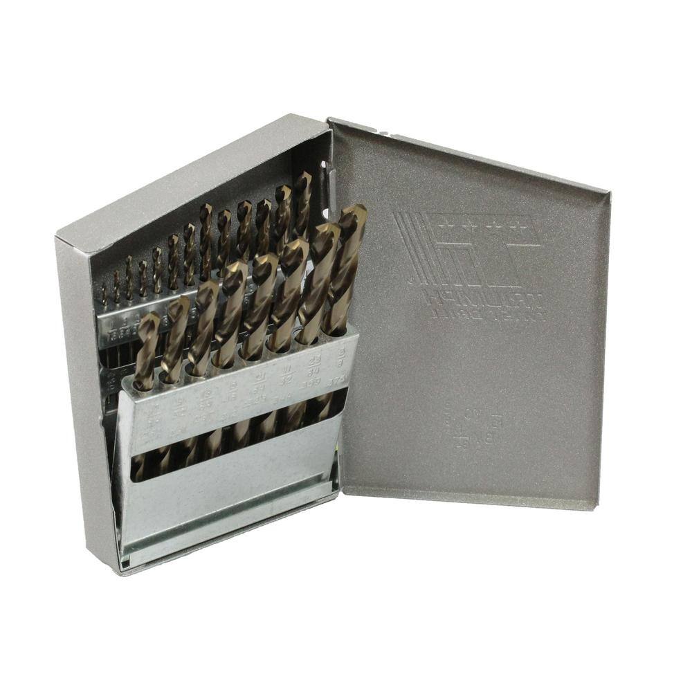 Triumph Twist Drill Bronze Oxide Split Point Cobalt Drill Bit Set (21 ...