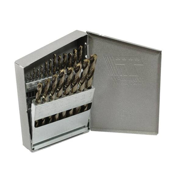 Triumph Twist Drill Bronze Oxide Split Point Cobalt Drill Bit Set (21 ...