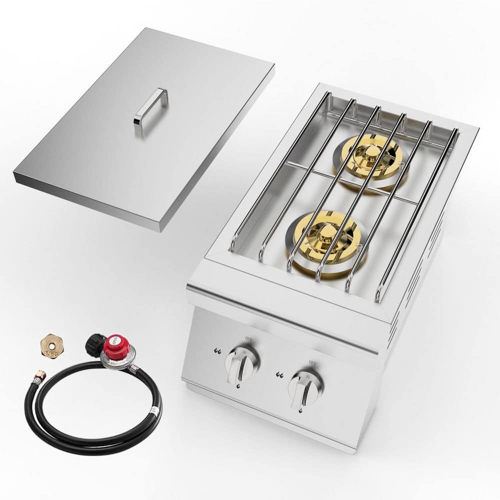 IALTRUISTIC 304 Stainless Steel Built-in 2-Burner Grilling Side Burner ...