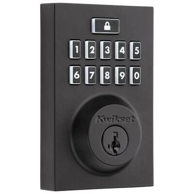 Kwikset SmartCode 916 Z-Wave Touchscreen Contemporary Matte Black ...
