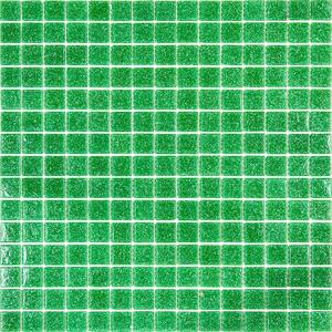 Apollo Tile Skosh 4 in. x 6 in. Glossy Dark Green Glass Mosaic Uniform ...