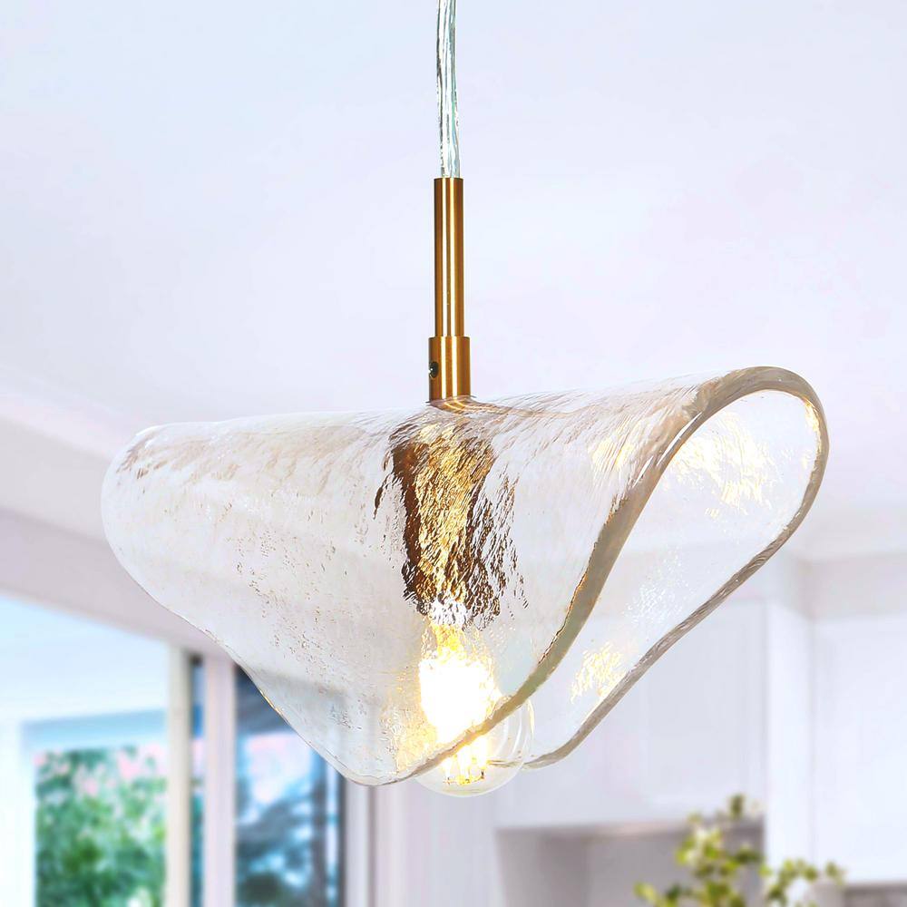Uolfin Modern Kitchen Island Pendant Light 1-Light Brass Gold Bedroom ...