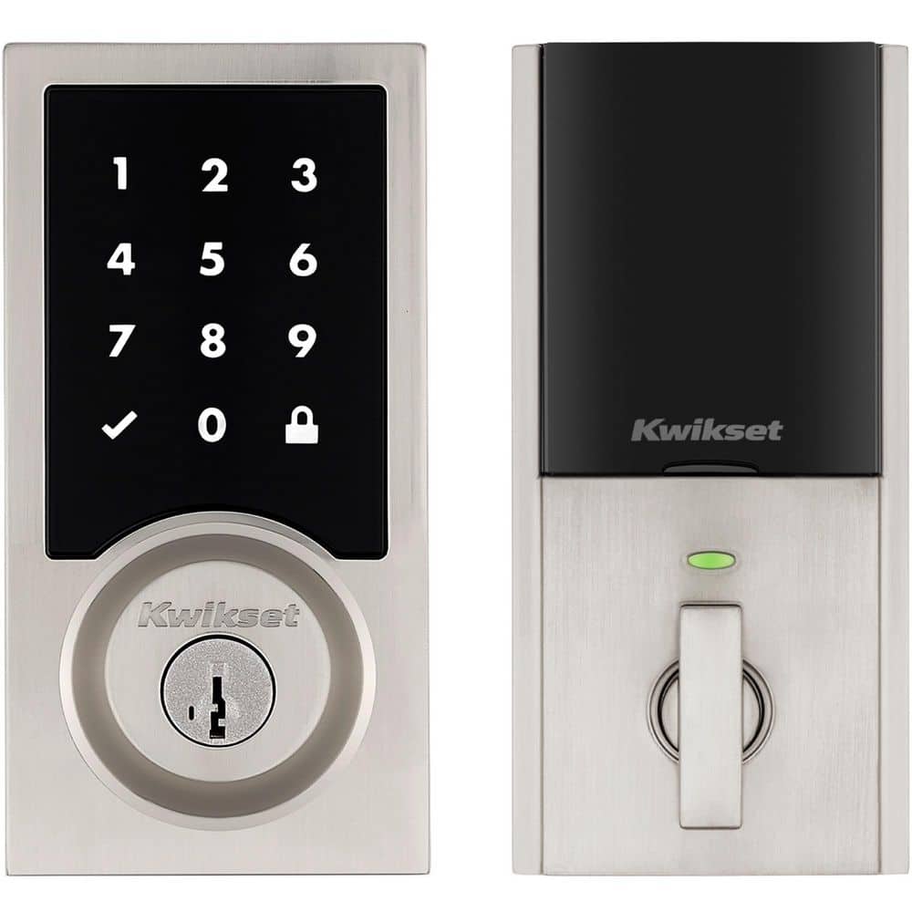 Kwikset HomeConnect 918 Satin Nickel Contemporary Z-Wave Long Range ...