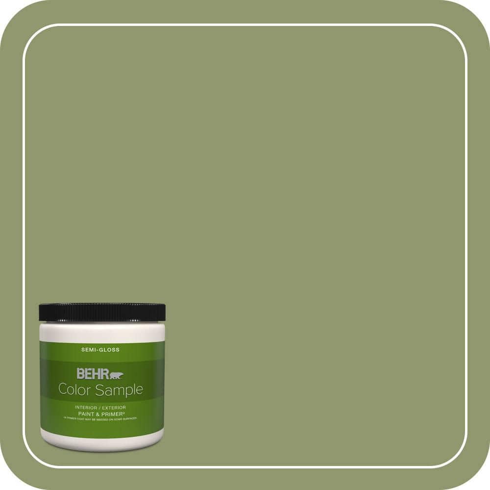 BEHR PREMIUM PLUS 8 oz. #410F-5 Boston Fern Semi-Gloss Interior ...