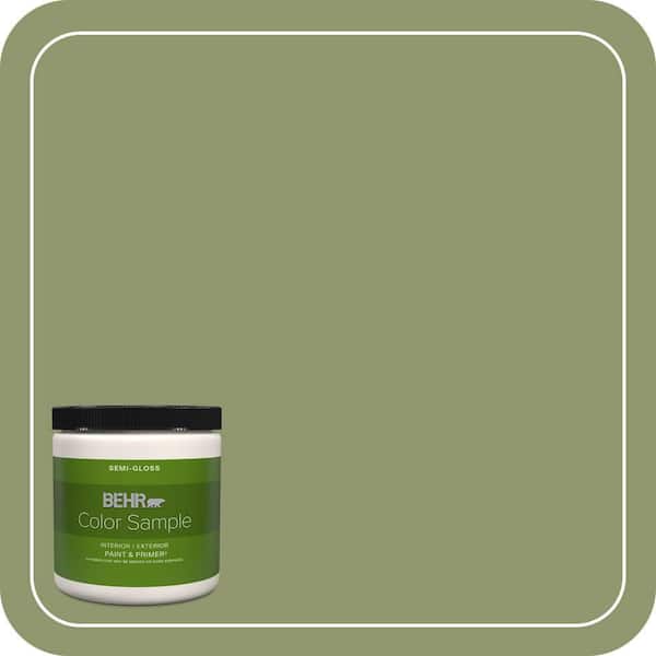BEHR PREMIUM PLUS 8 oz. #410F-5 Boston Fern Semi-Gloss Interior ...