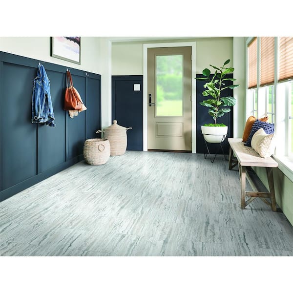 Armstrong Flooring Universal Bianco Classico 3 MIL x 12 in. L x 24 in. W Peel and Stick Water Resistant Vinyl Tile Flooring 30 sqft case A9101351 The Home Depot