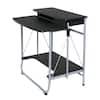 OneSpace 28 in. Rectangular Black/Gray Computer Desk with Adjustable ...