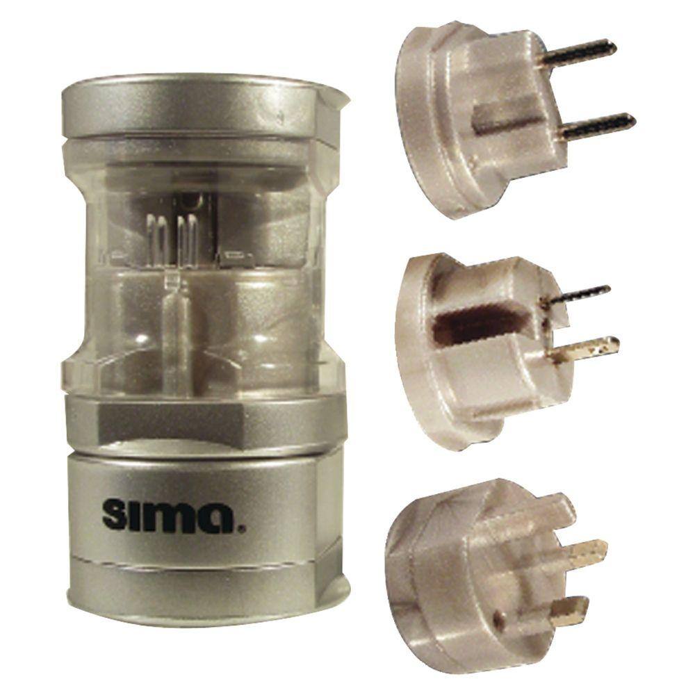 Sima International Compact Travel Power Plug Set-SIP-3 - The Home Depot