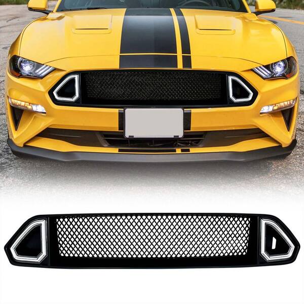AMERICAN MODIFIED Front Mesh Upper Grille with LED DRL for 18-21 Ford ...