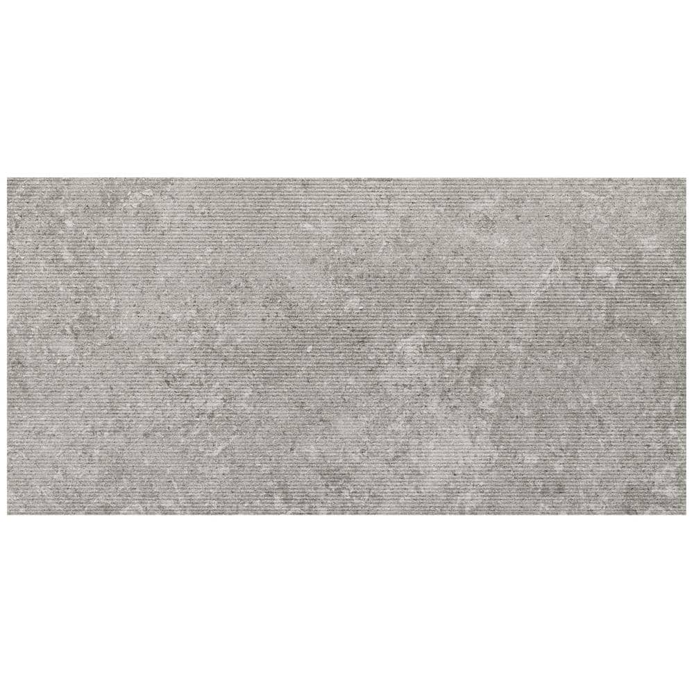 Ivy Hill Tile Iris Chiseled Fossil 4 in. x 0.39 in. Chiseled Porcelain ...