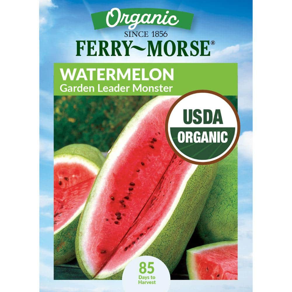 Ferry-Morse Organic Watermelon Garden Leader Monster Giant Fruit Seeds ...