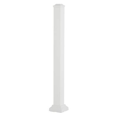 White - Composite Deck Posts - Deck Posts - The Home Depot