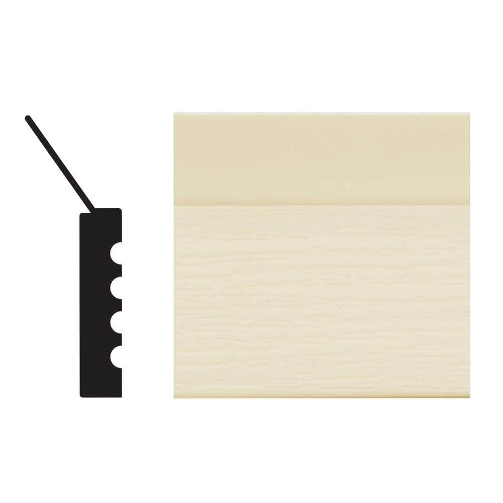 Royal Mouldings 2149 7/16 in. x 2 in. x 108 in. PVC Almond Garage Door ...