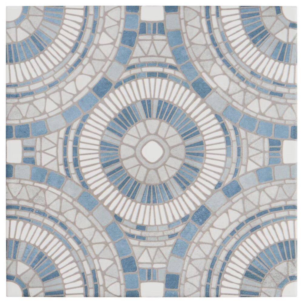 Ivy Hill Tile Luca Azul Blue 7.87 in. x 0.33 in. Matte Porcelain Floor ...
