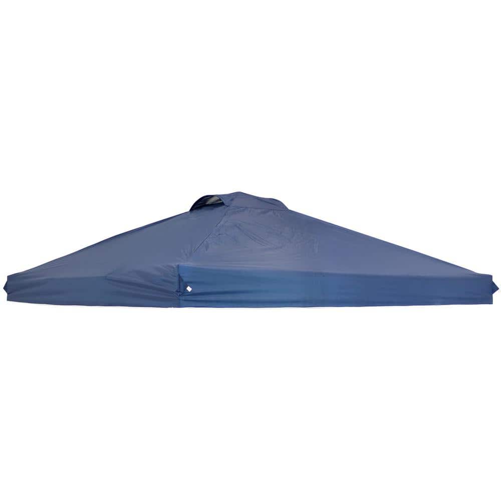 Sunnydaze 10 ft. x 10 ft. Premium Pop-Up Canopy Shade with Vent in Blue ...