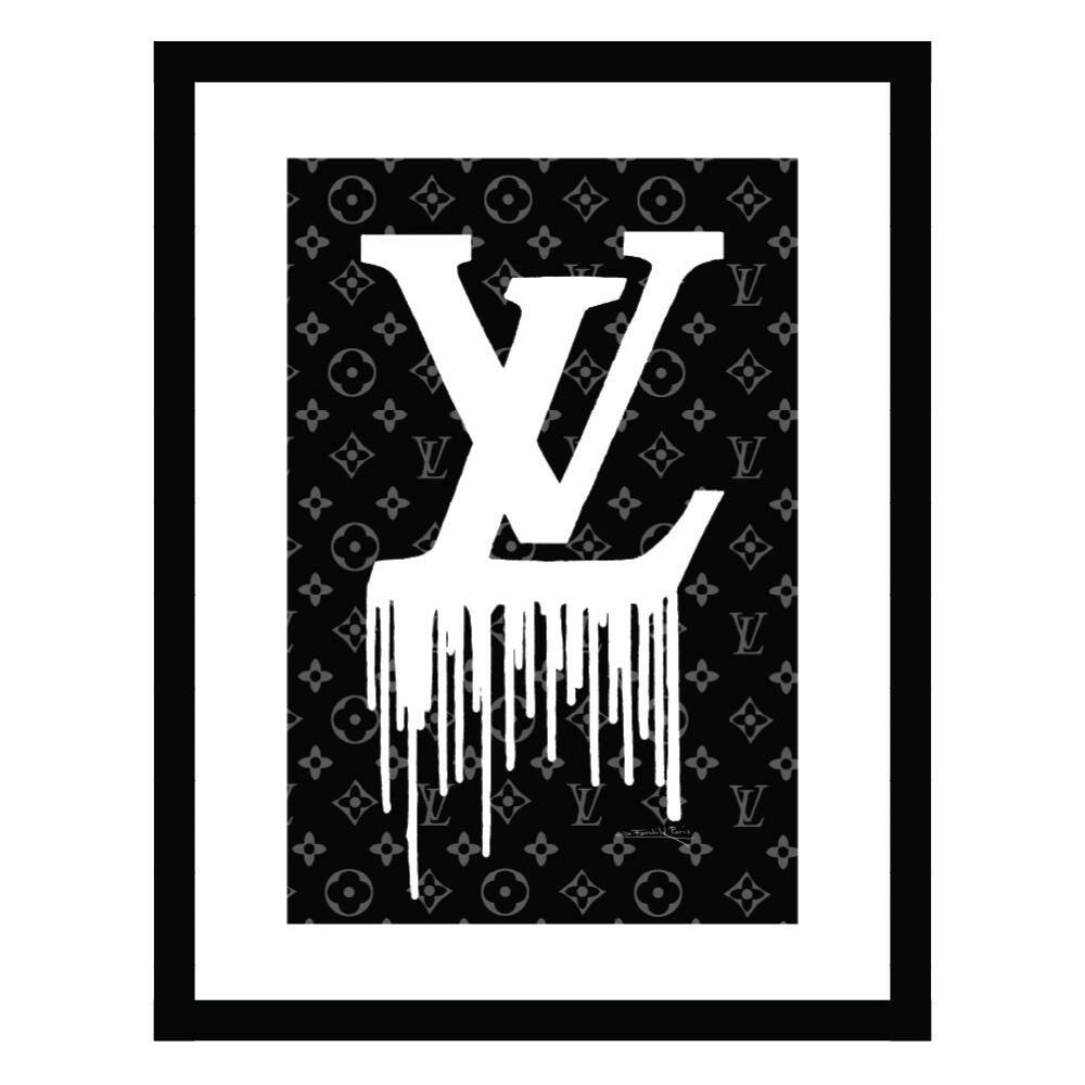 Fashion Designer Drip Logo by Fairchild Paris 1-Piece Framed Graphic ...