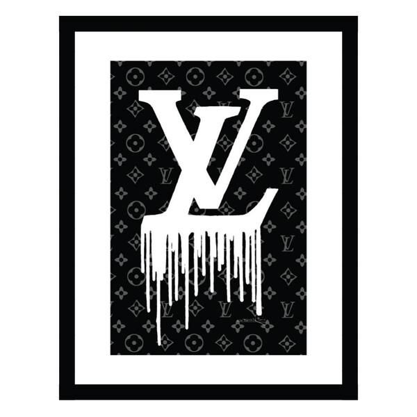 Fashion Designer Drip Logo by Fairchild Paris 1-Piece Framed Graphic ...