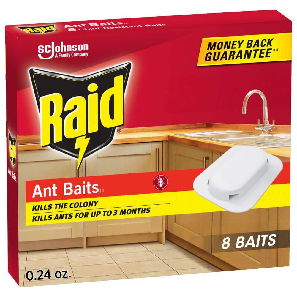 Raid Ant Baits Indoor Ant Killer, 8-Baits, 0.24 oz. Total SCJ674796 ...
