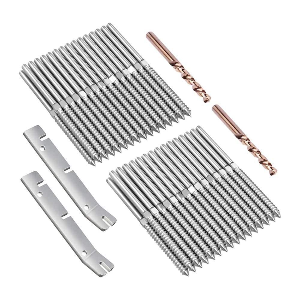 Afoxsos T316 Stainless Steel Right and Left Handed Thread Swage Lag ...