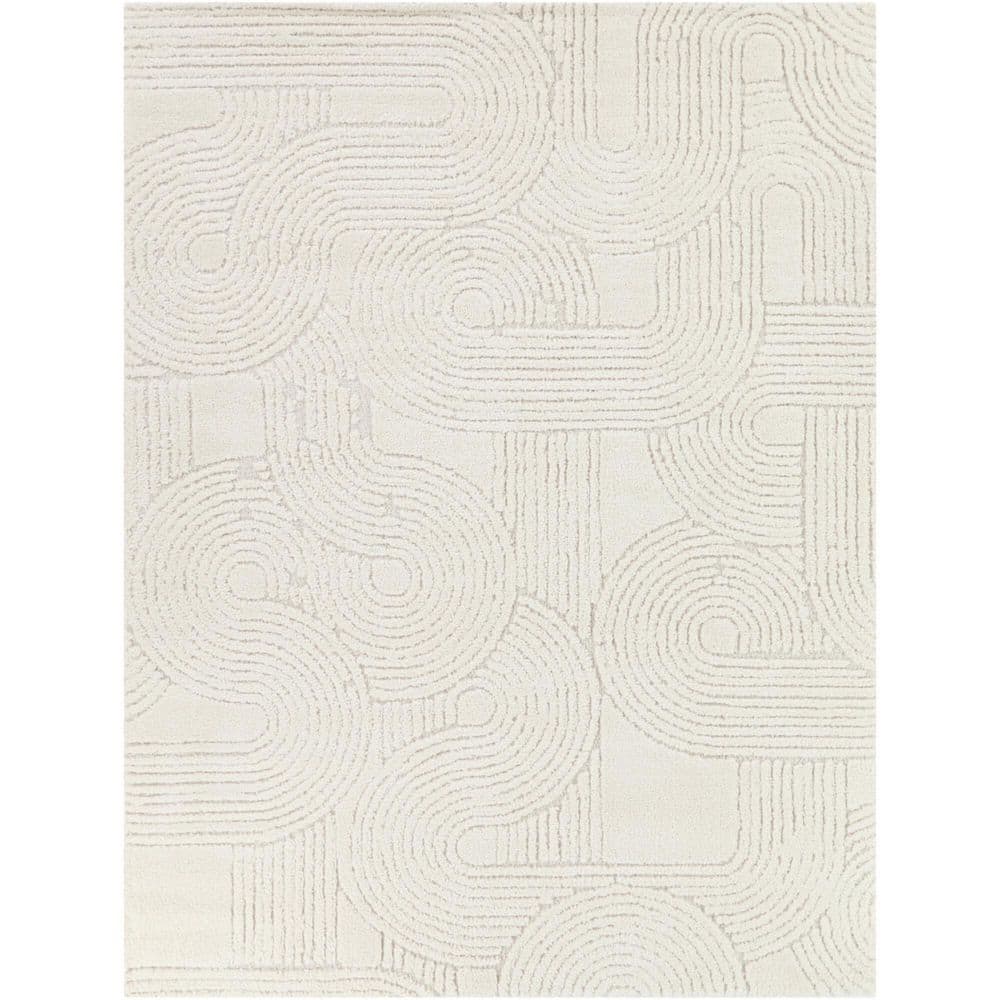Odessa Cream 5 ft. 3 in. x 7 ft. Striped Area Rug 59839066.160213.8 ...
