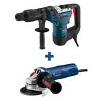 Bosch 12 Amp 1-9/16 in. Corded Concrete/Masonry Variable Speed Spline Combination Rotary Hammer ...