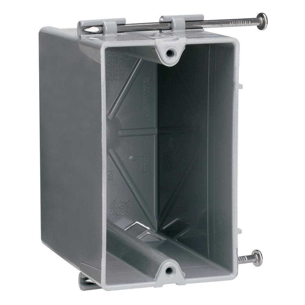 Legrand Slater New Work Plastic 1-Gang Reverse Angled Captive Mounting ...