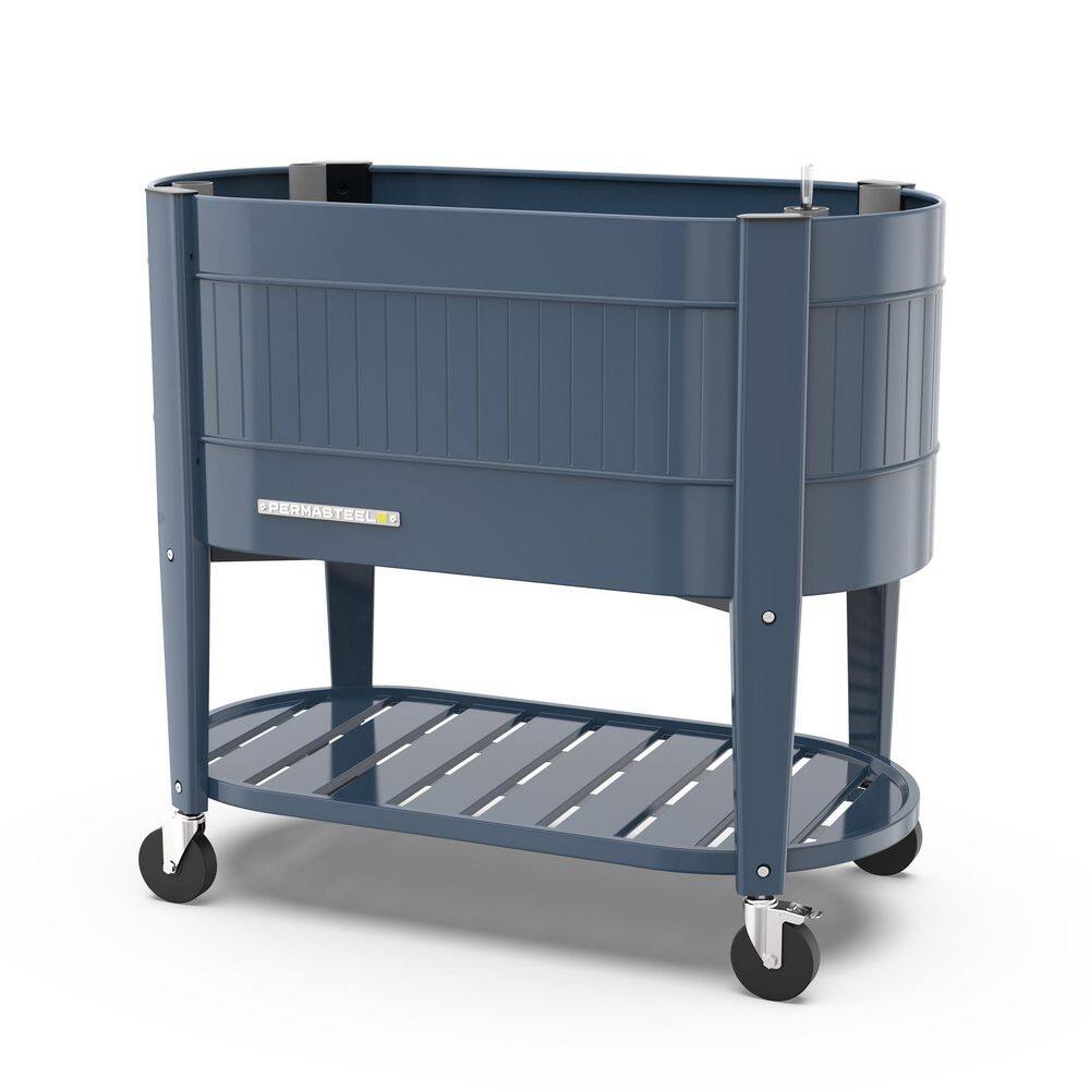 PERMASTEEL 39 in. L x 19.25 in. W x 14.5 in. H Raised Steel Garden Bed ...