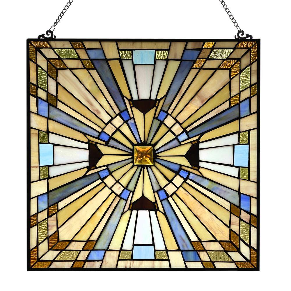River of Goods Multi-Colored Stained Glass Pharaoh's Jeweled Window ...