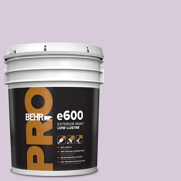 BEHR PRO 5 gal. #670C-3 Purple Cream Low Luster Exterior Paint PR62005 ...