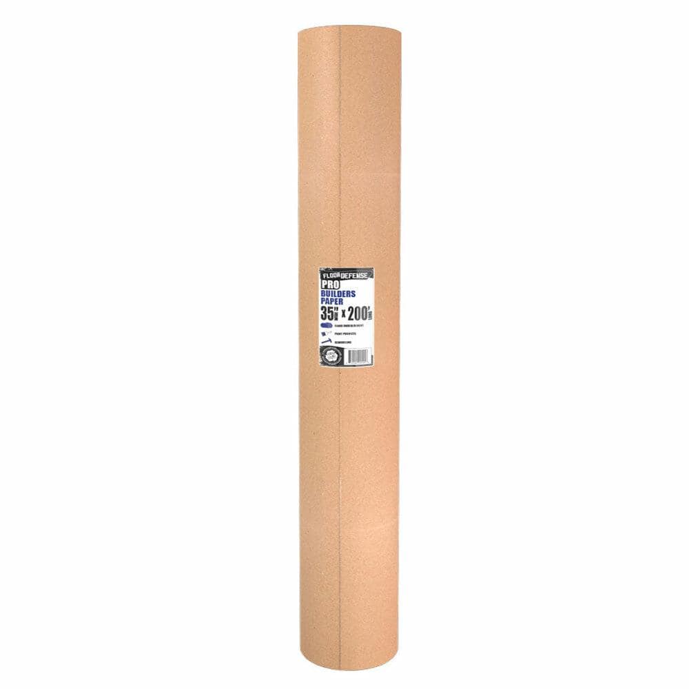 Pratt Retail Specialties 2.9 ft. x 200 ft. Brown Builders Paper Drop ...