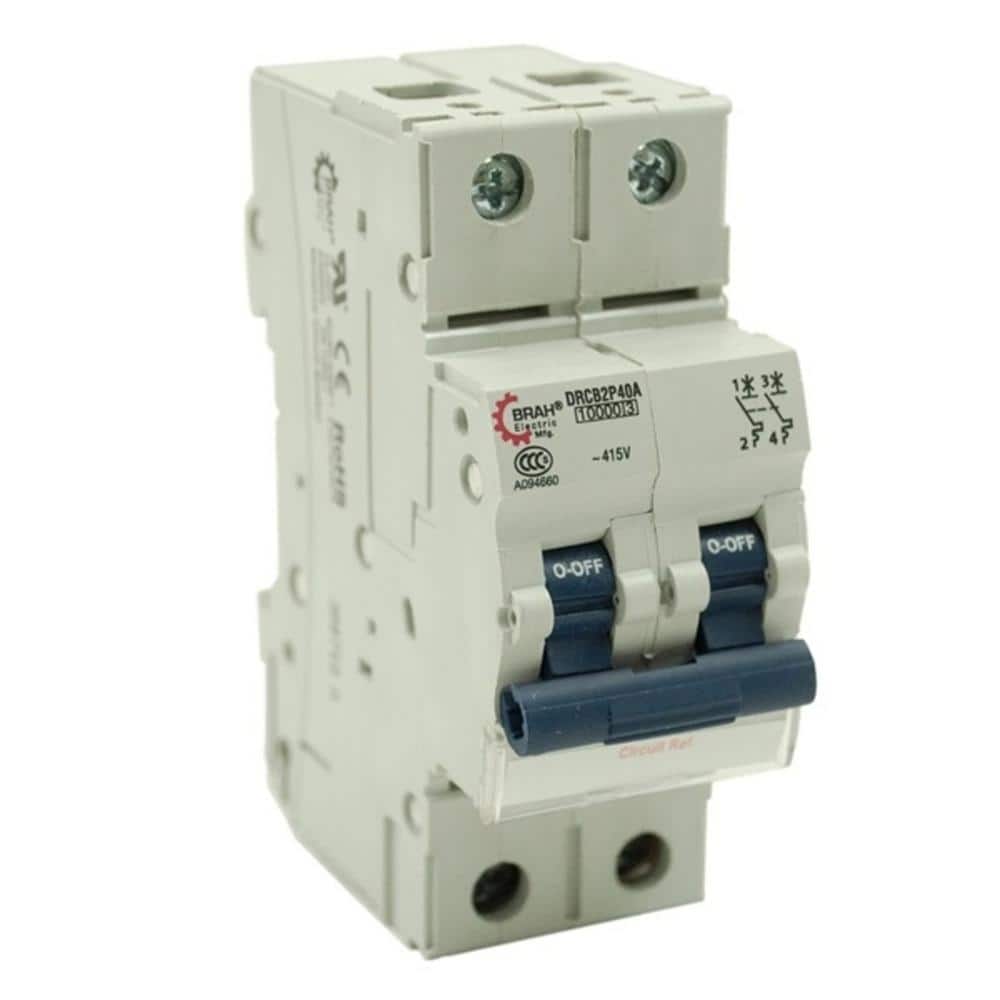 Connecticut Electric 2-Pole 6 Amp Din Rail Circuit Breaker BEDRCB2P6A ...