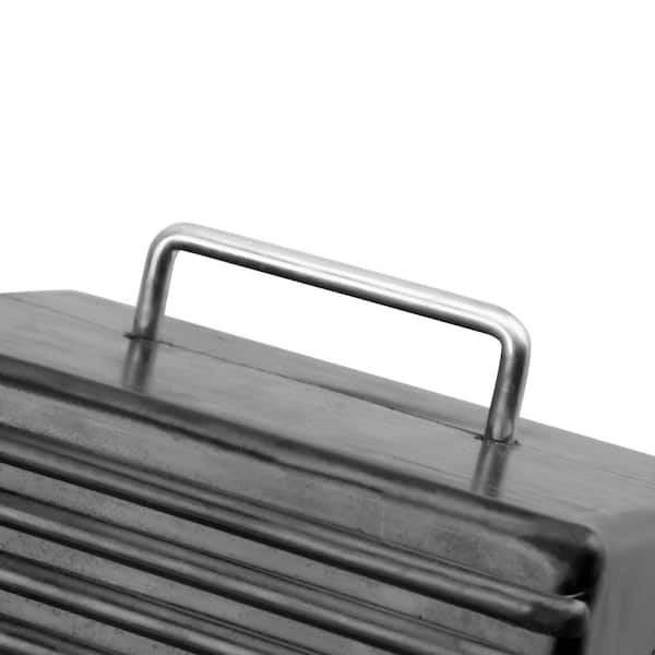 BRIDGELAND Heavy-Duty Nylon Reinforced Rubber Wheel Chock with Built-in ...