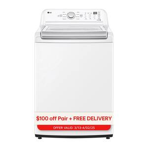 LG 5.0 cu.ft. SMART Top Load Washer in Alpine White with TurboWash ...