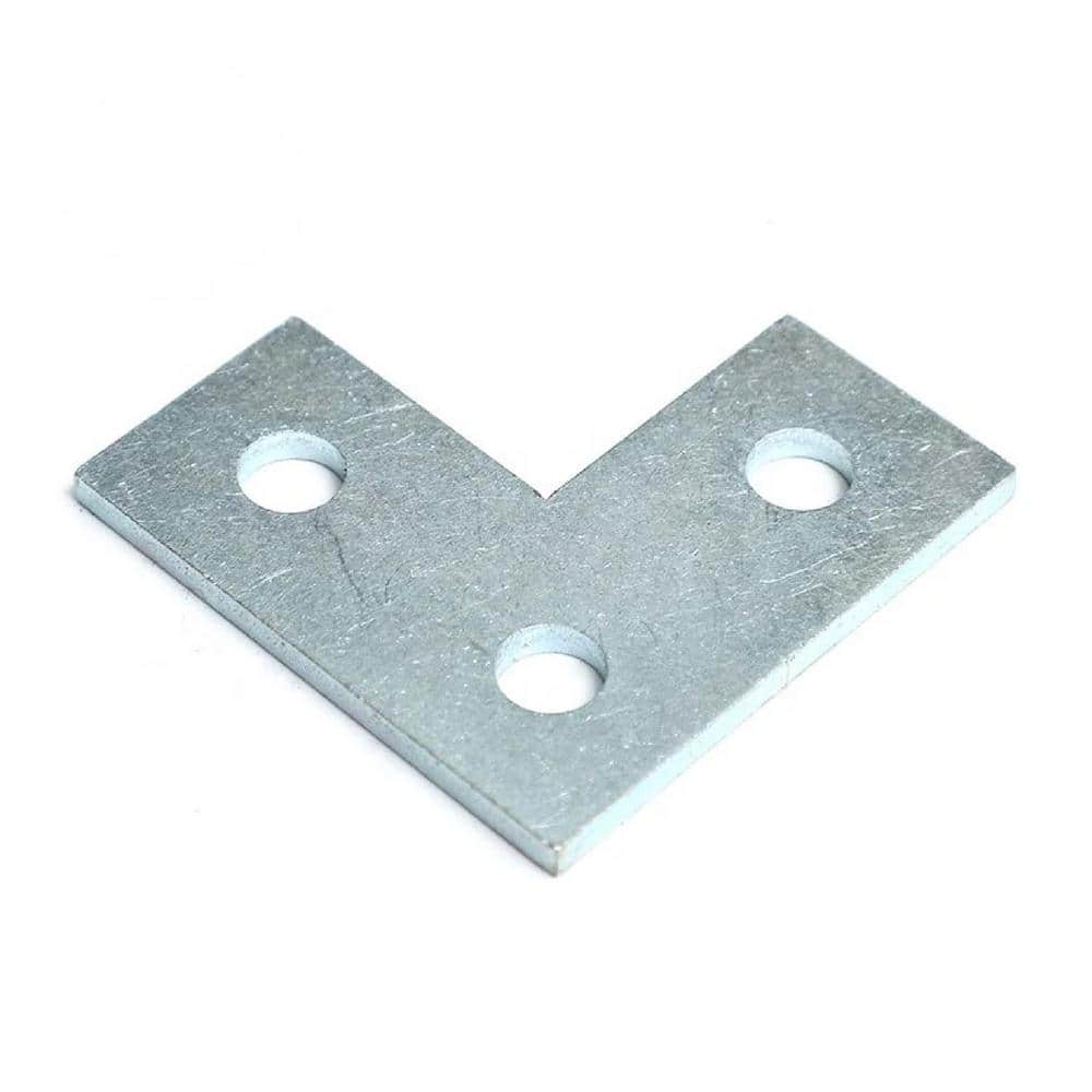 NEWHOUSE ELECTRIC 3-Hole Bracket Corner Electro-Galvanized Steel Strut ...