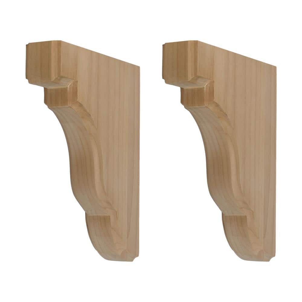 American Pro Decor 1-3/4 in. x 9-1/2 in. x 7-1/2 in. Unfinish North ...