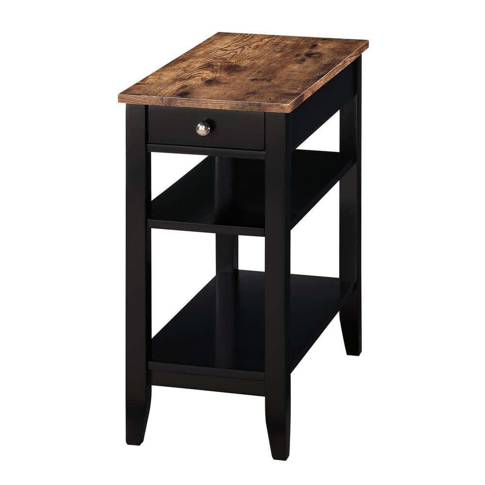 Convenience Concepts American Heritage 23.5 in. Barnwood/Black Birch ...