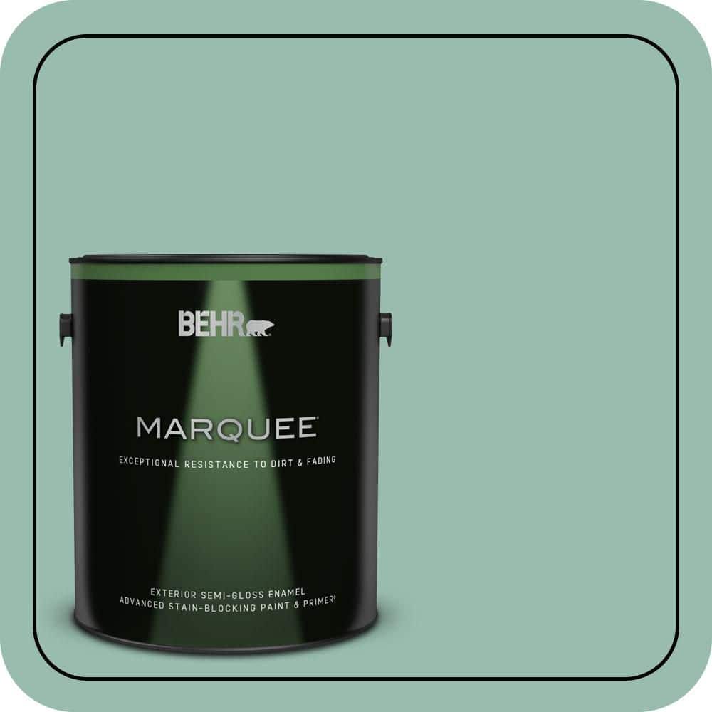 BEHR MARQUEE 1 gal. #M430-4 Sunstone Semi-Gloss Enamel Exterior Paint ...