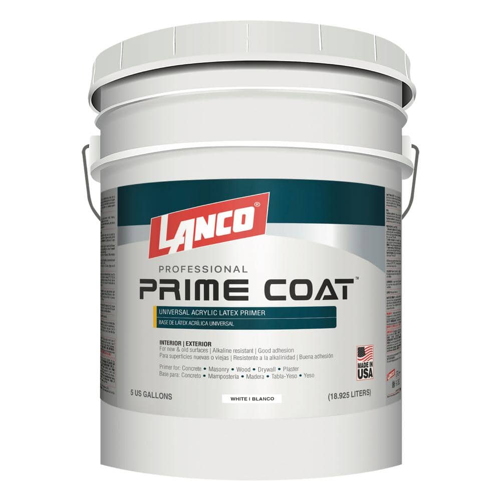 Lanco 5 gal. Prime Coat Acrylic Latex Interior/Exterior Wall Primer WP038-2
