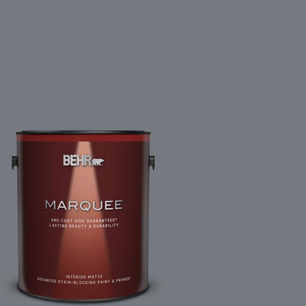 BEHR MARQUEE 1 gal. #N510-5 Liquid Mercury color One-Coat Hide Matte ...