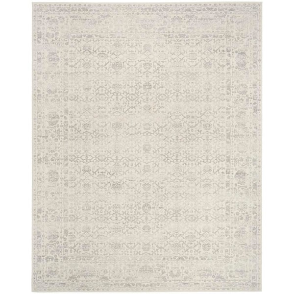 Nourison Grace Grey 5 ft. x 7 ft. Floral Traditional Area Rug 162989 ...