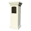 QualArc Non-Locking Mailbox Stucco Column with Bronze Plain Door ...