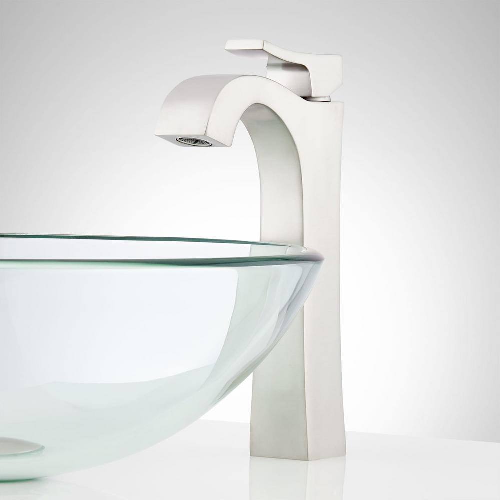 SIGNATURE HARDWARE Vilamonte Single Handle Vessel Bathroom Faucet with ...
