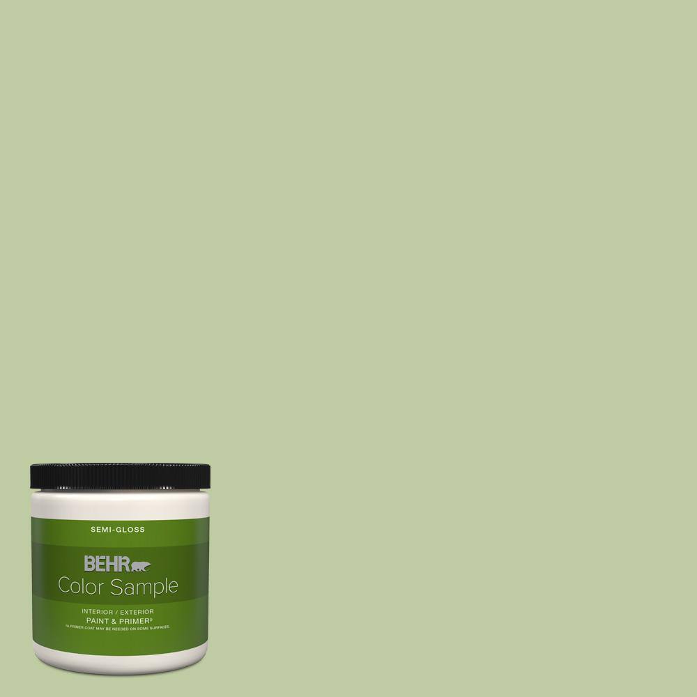 BEHR PREMIUM PLUS 8 oz. #M360-4 Marjoram Semi-Gloss Interior/Exterior ...
