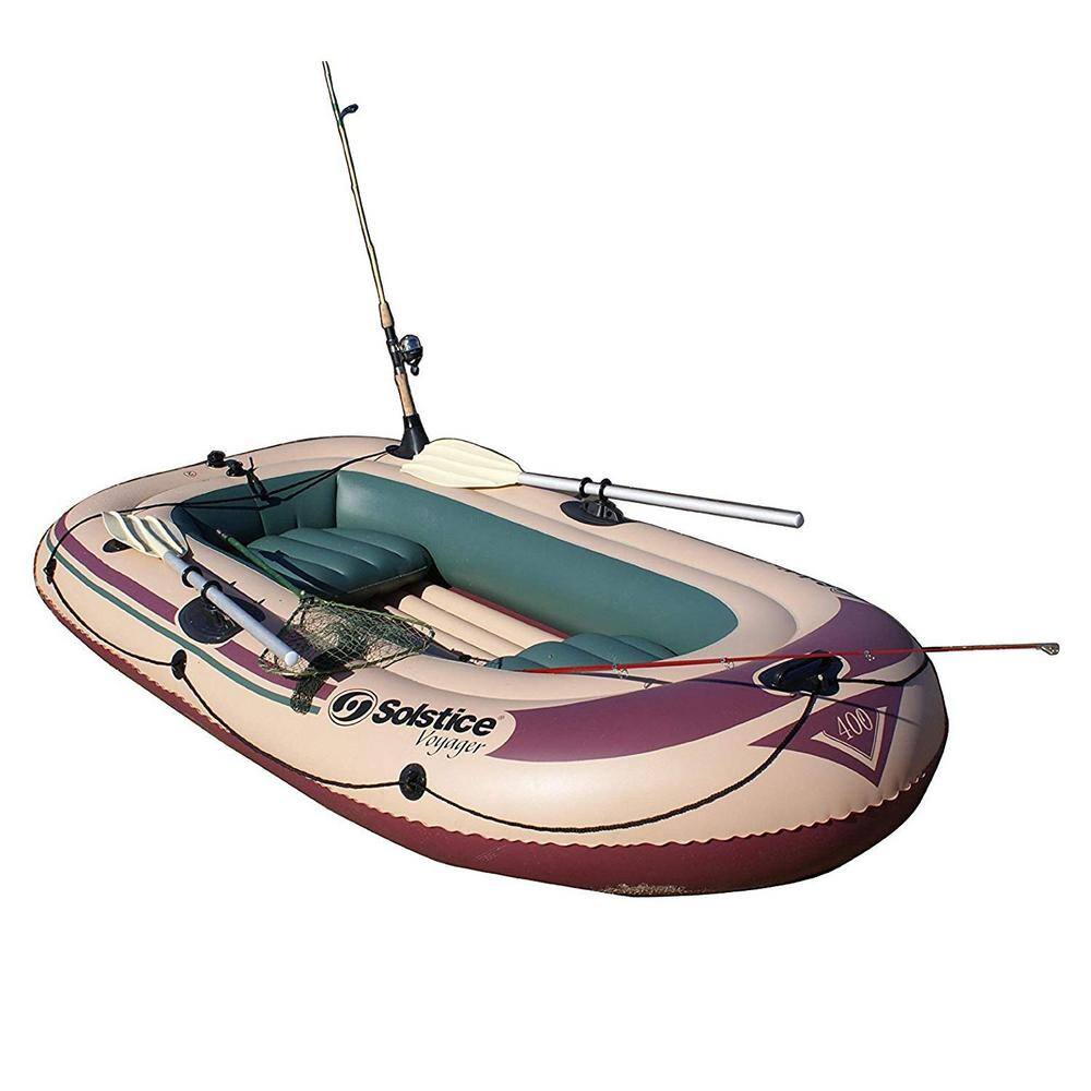 SWIMLINE Brown Solstice Voyager Inflatable 4-Person Leisure Boat Raft ...